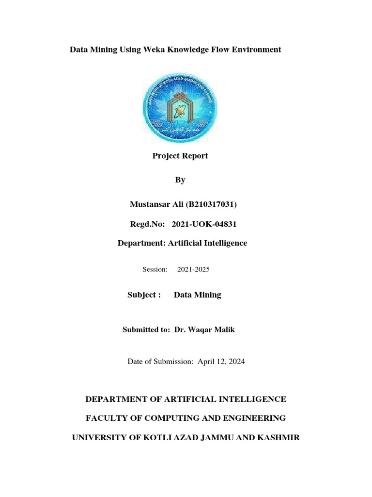 Data Mining with Weka Knowledge Flow | PDF | Cluster Analysis | Machine Learning