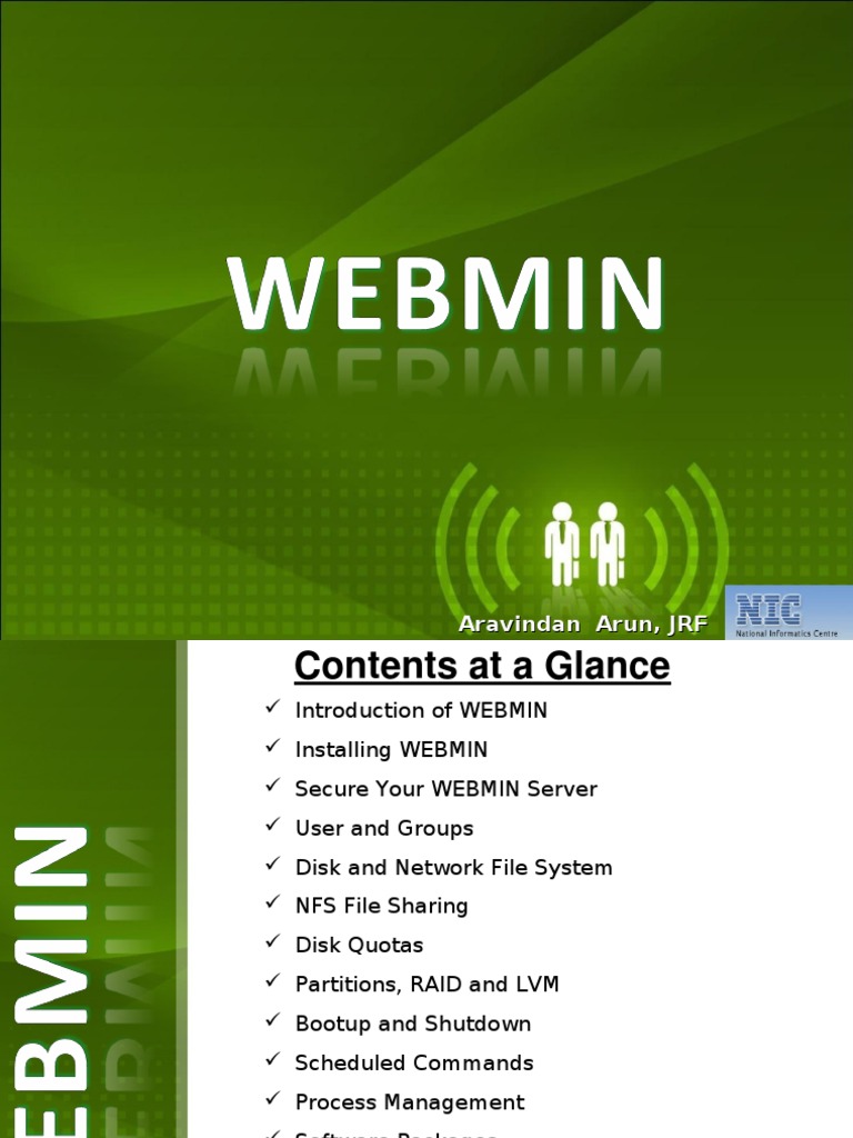 Webmin | PDF | File System | Computer Network