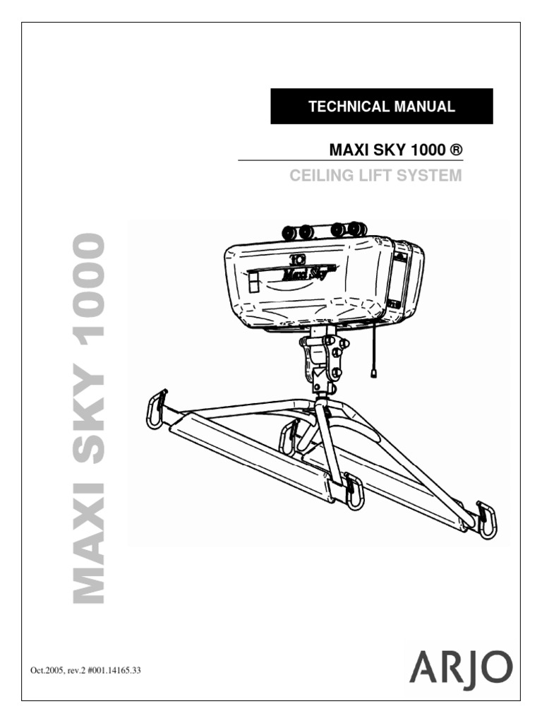 27.01.0003 - Elevador de Teto - MNS - Modelo Maxy Sky 1000 | Download Free PDF | Battery Charger ...