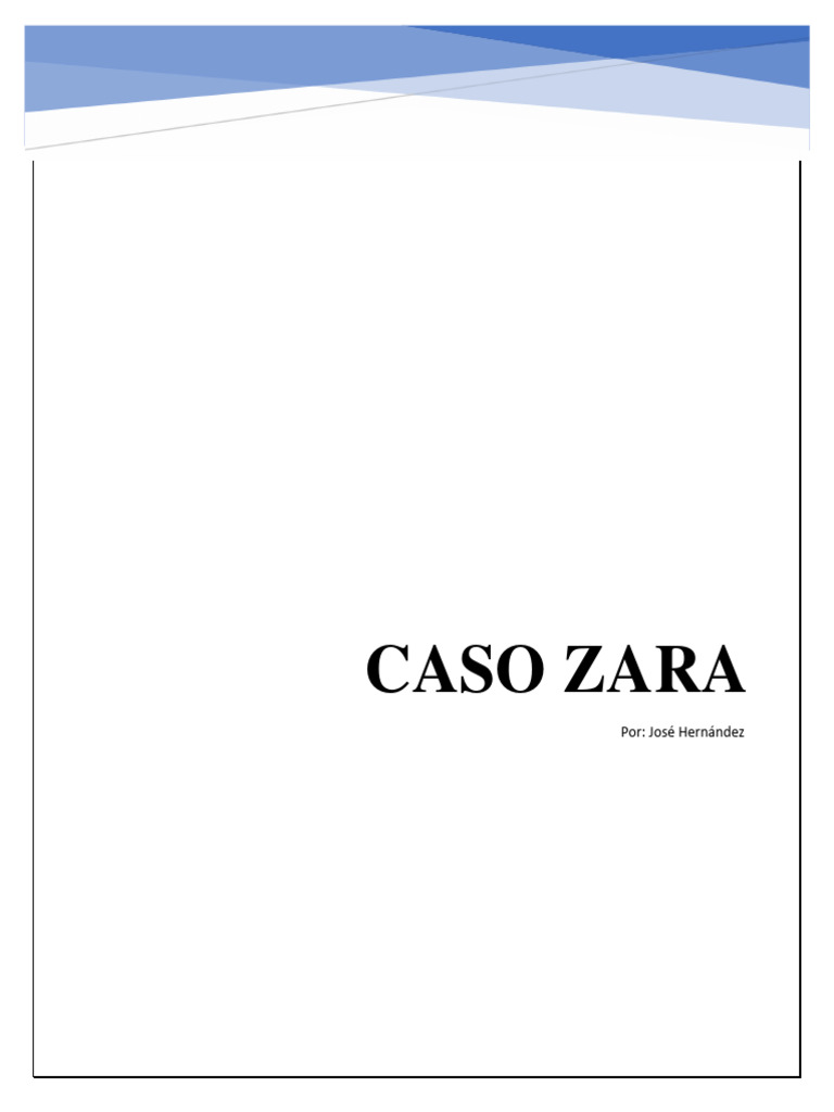 Caso Zara | Descargar gratis PDF | Moda | Marca