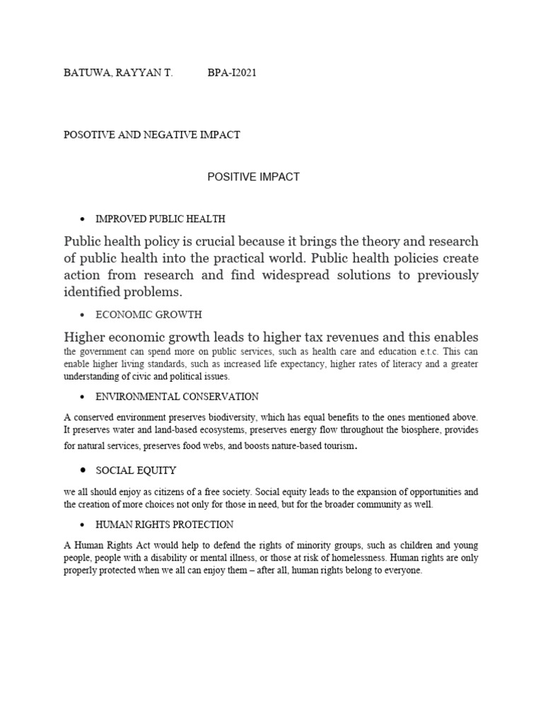 ELECTIVE 3. Written Report | PDF | Policy | Economic Growth