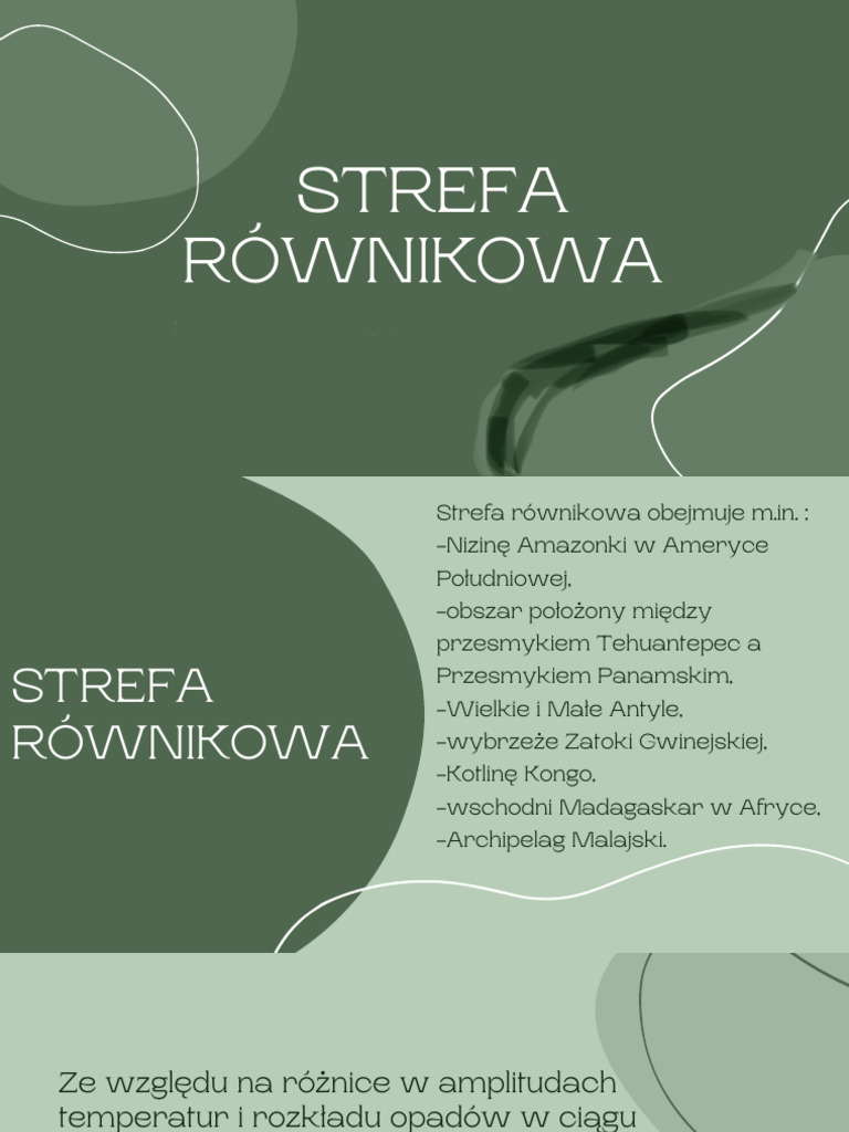 STREFA RÓWNIKOWA Prezentacja | PDF