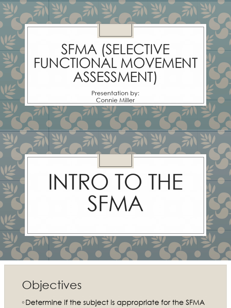 sfma_pdf | PDF | Anatomical Terms Of Motion | Pelvis