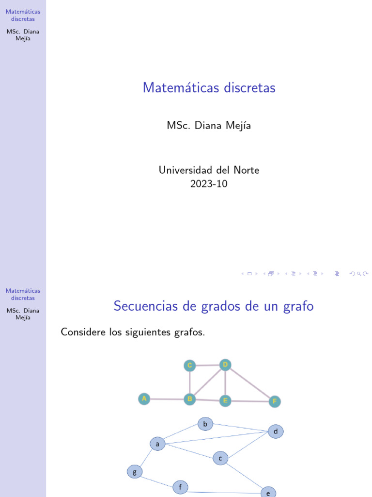 Mat Discretas U2 Graficos | PDF | Teoría de grafos | Vértice (teoría de ...