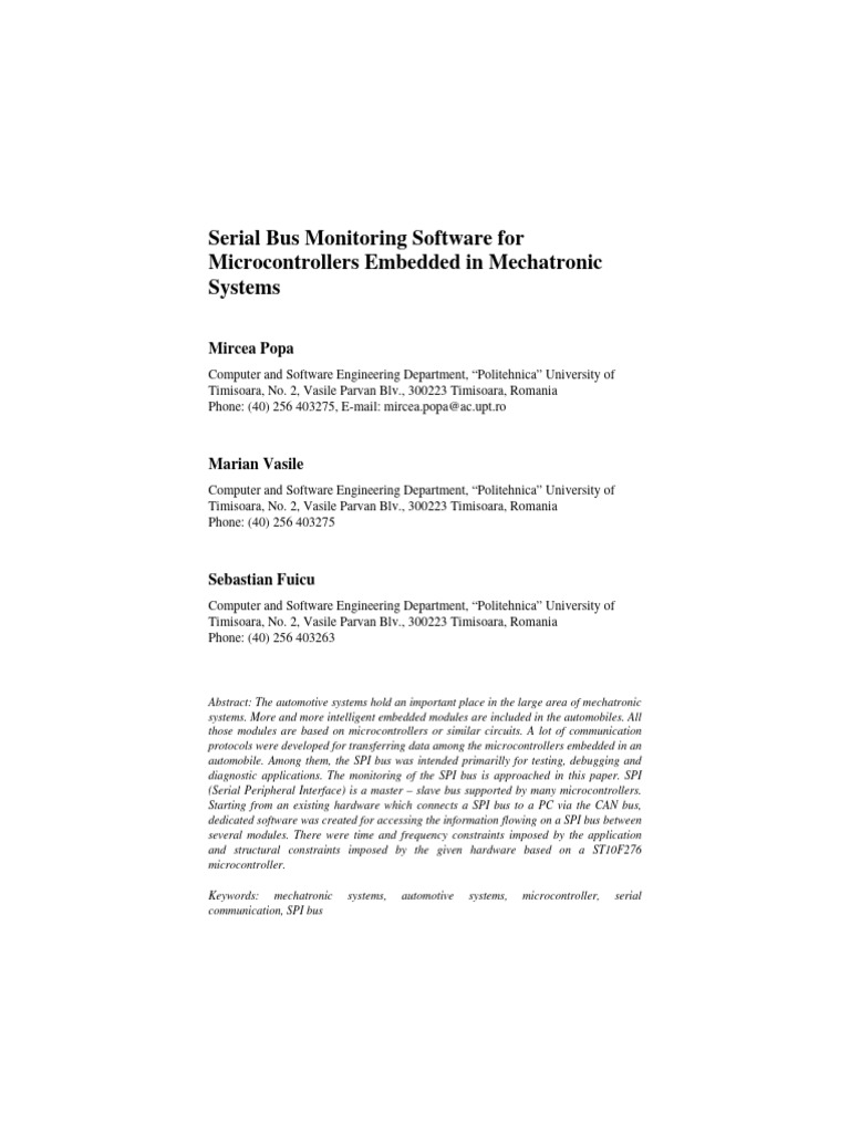 SPI Monitoring | PDF | Embedded System | Microcontroller