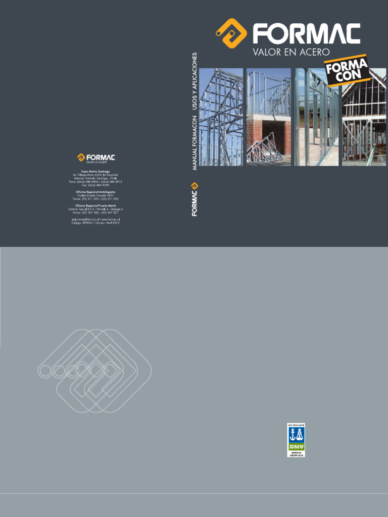 Manual de Aplicacio - N Perfiles Galvanizados Estructurales | PDF