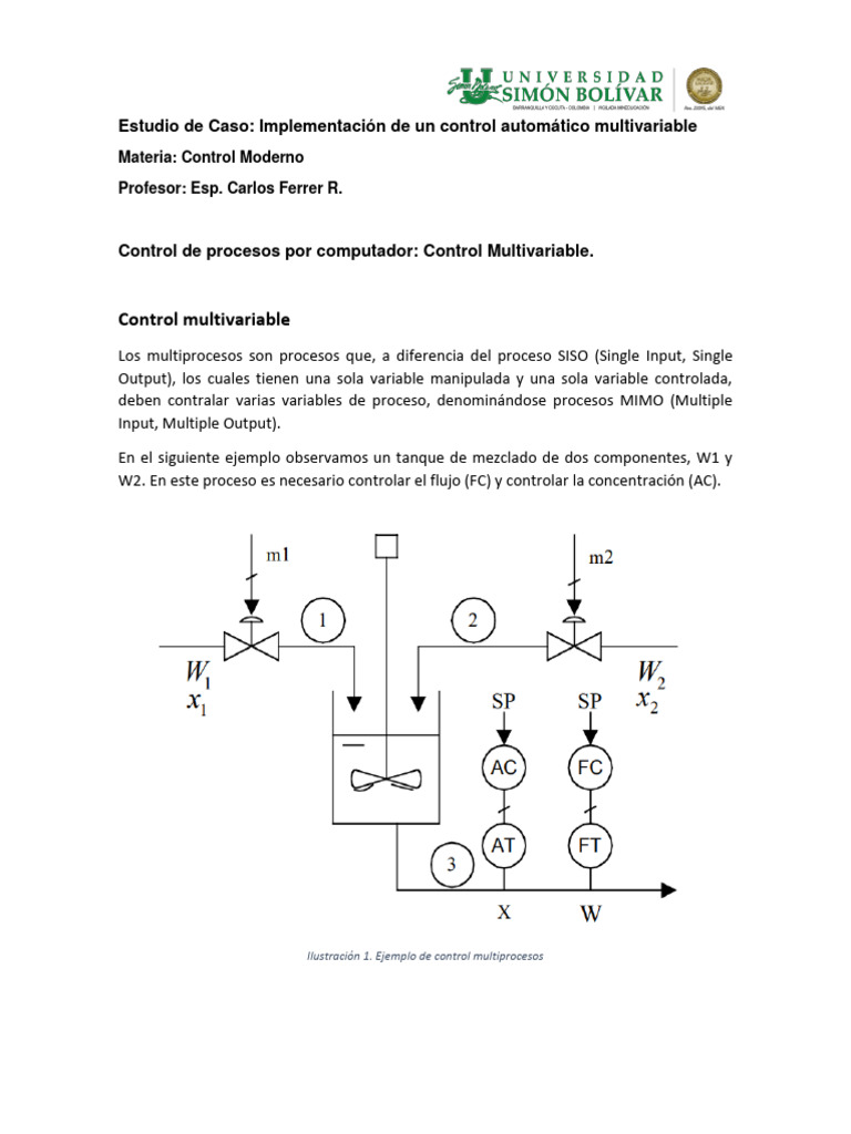 Ejercicio Resuelto Control Multiprocesos | PDF | Matriz (Matemáticas) | Matemáticas Aplicadas