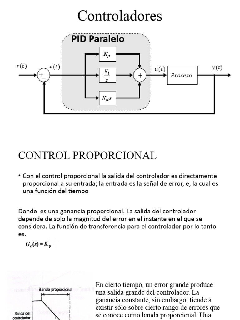 Controladores Proporcional, Integral y Derivativo | PDF | Matemáticas ...