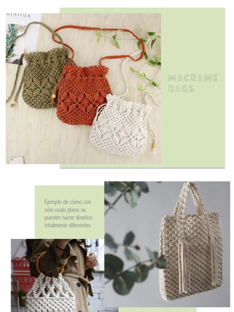 Ideas Bolsos Macrame | PDF