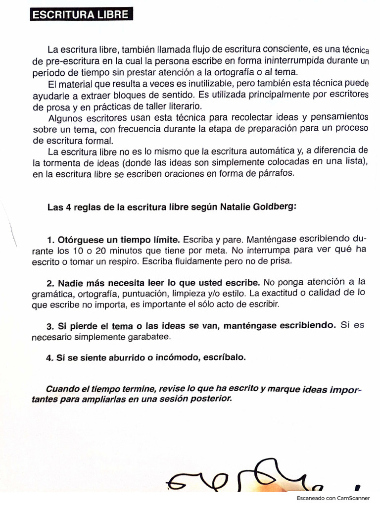 Escritura Libre | PDF