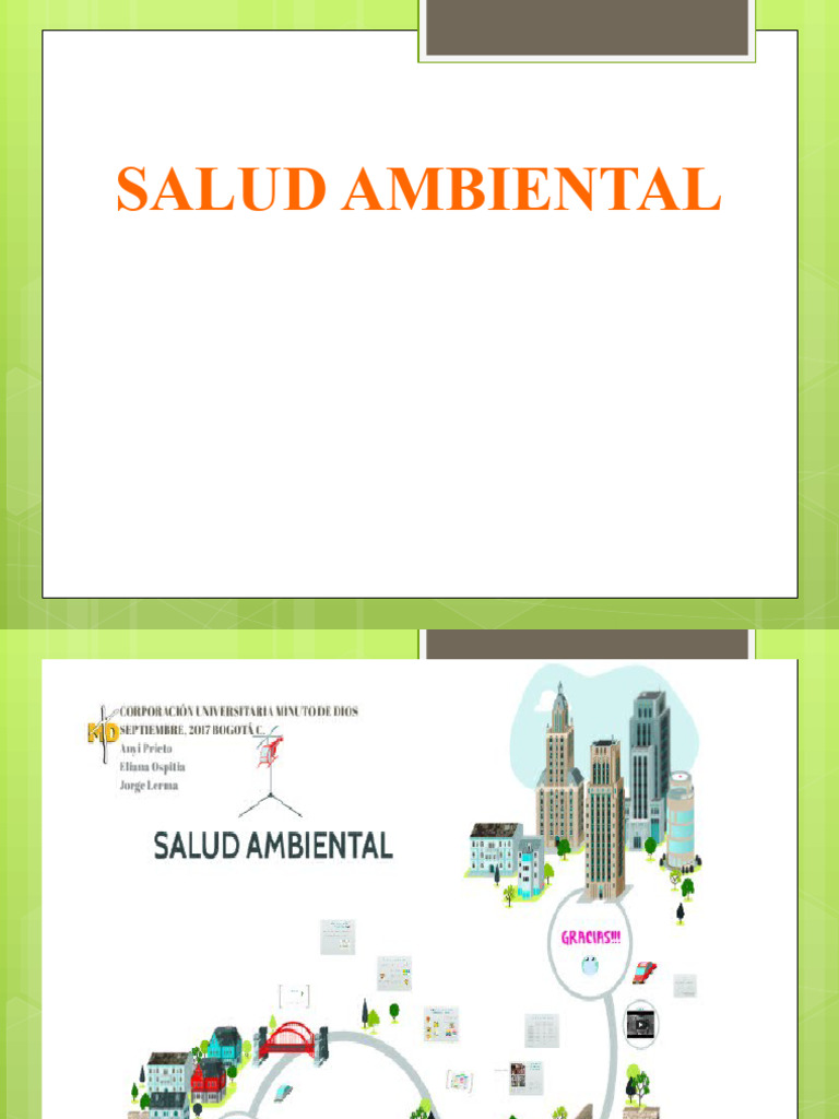 Salud Ambiental: Factores y Riesgos | PDF | Entorno natural | Salud Ambiental