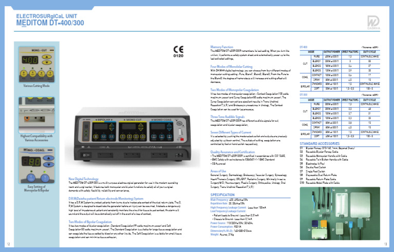 Ficha Tecnica DT-300 | Download Free PDF | Medical Specialties ...
