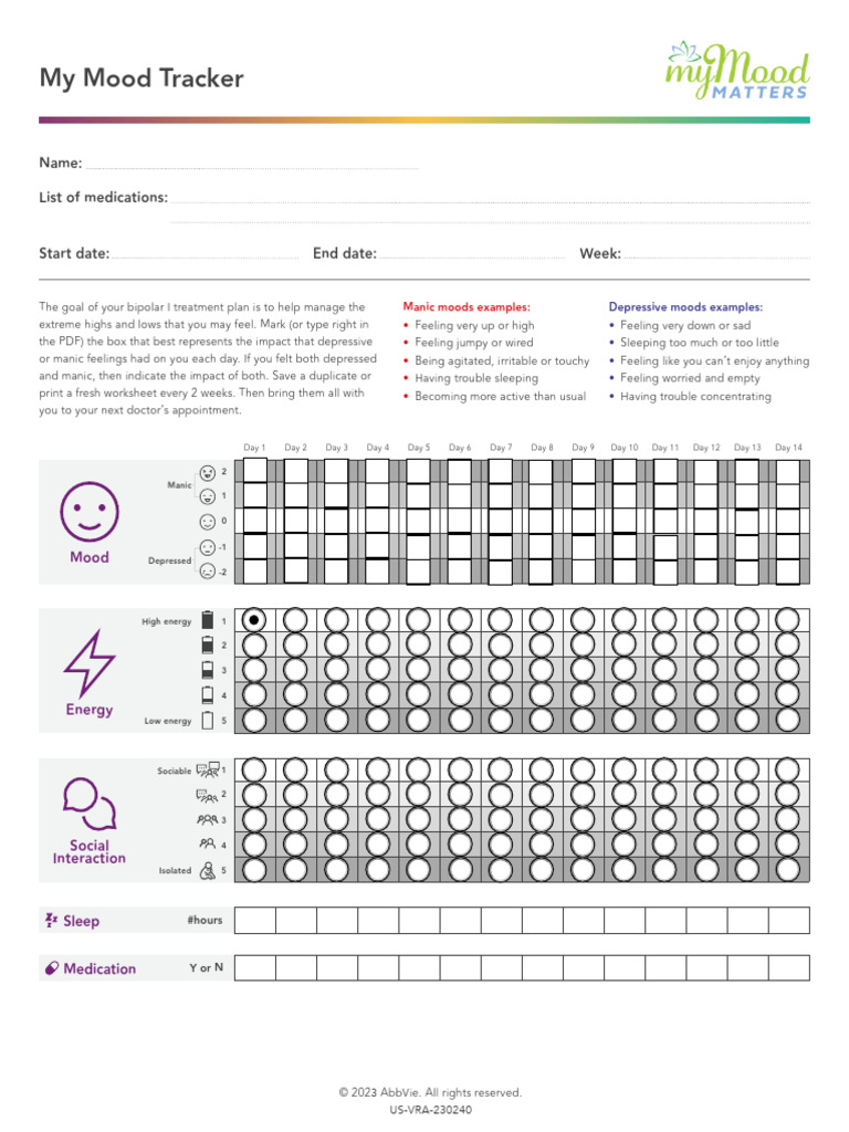 My Mood Tracker | PDF