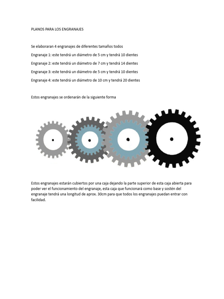 Planos para Los Engranajes | PDF