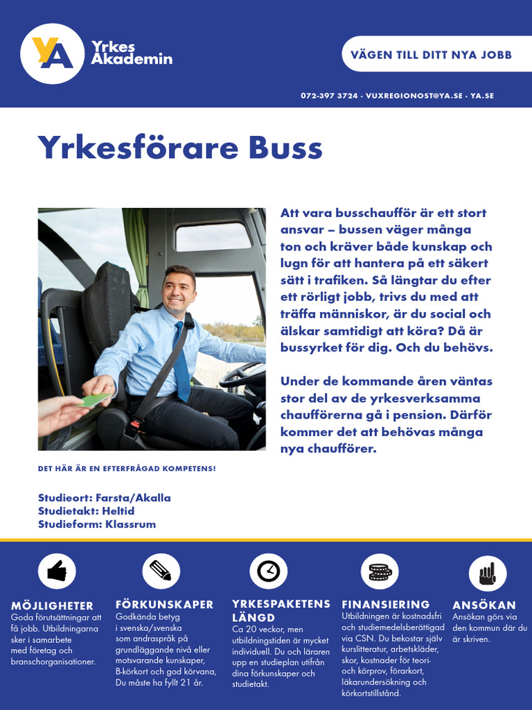 Yrkesforare Persontransport Produktblad sthlm-1 | PDF