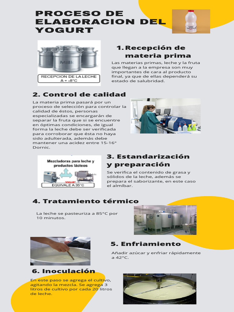 Proceso de Elaboracion Del Yogurt | PDF | Queso | Leche