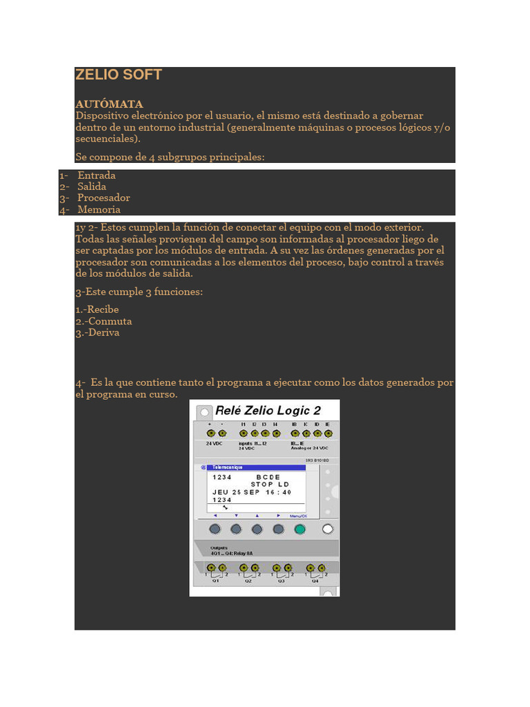 Zelio Soft | PDF | Relé | Programa de computadora