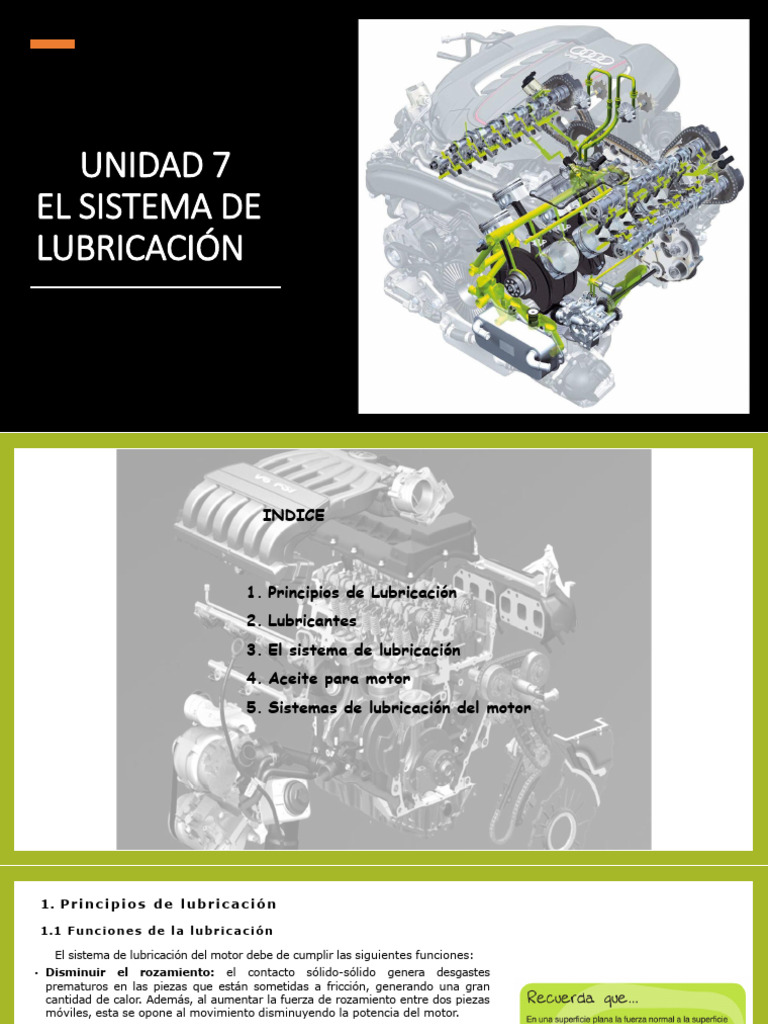 UT07 - Sistema de Lubricación | PDF | Filtración | Lubricante