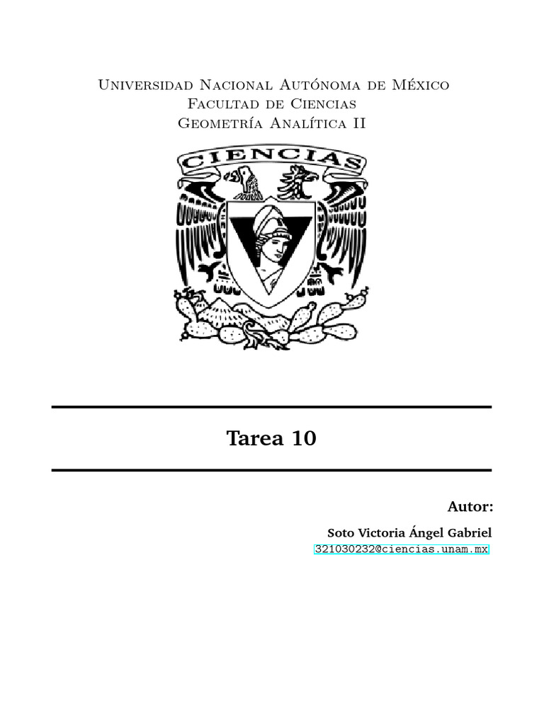 GAII Tarea 10 | PDF | Funciones y mapeos | Conceptos matemáticos
