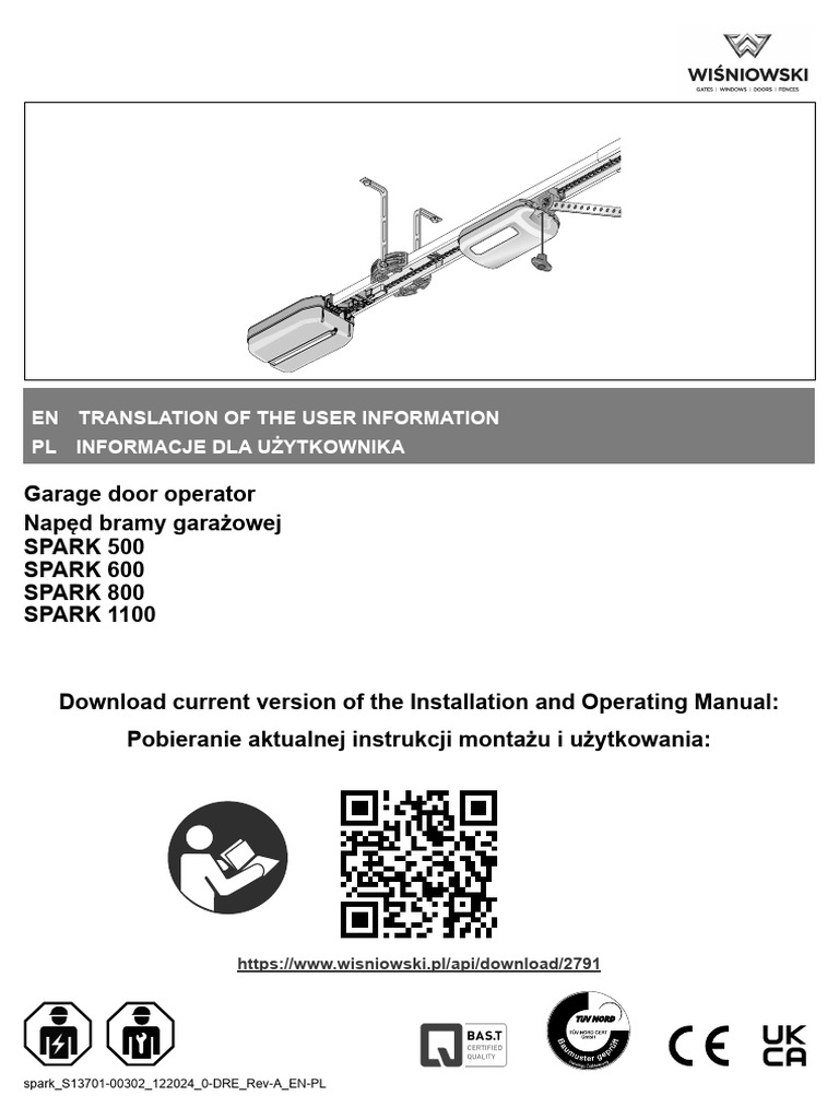 Spark S13701-00302 122024 0-DRE Rev-A EN-PL | PDF | Rechargeable ...