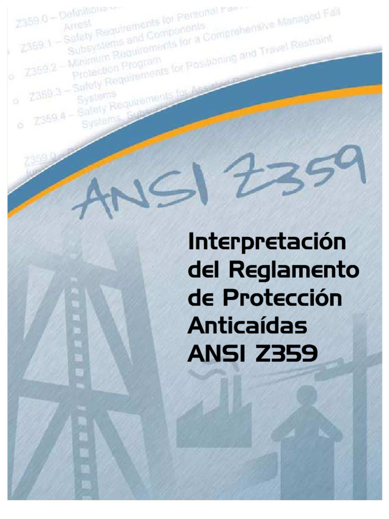 Norma ANSI Z359 - Interpretacion Del Reglamento de Protección ...