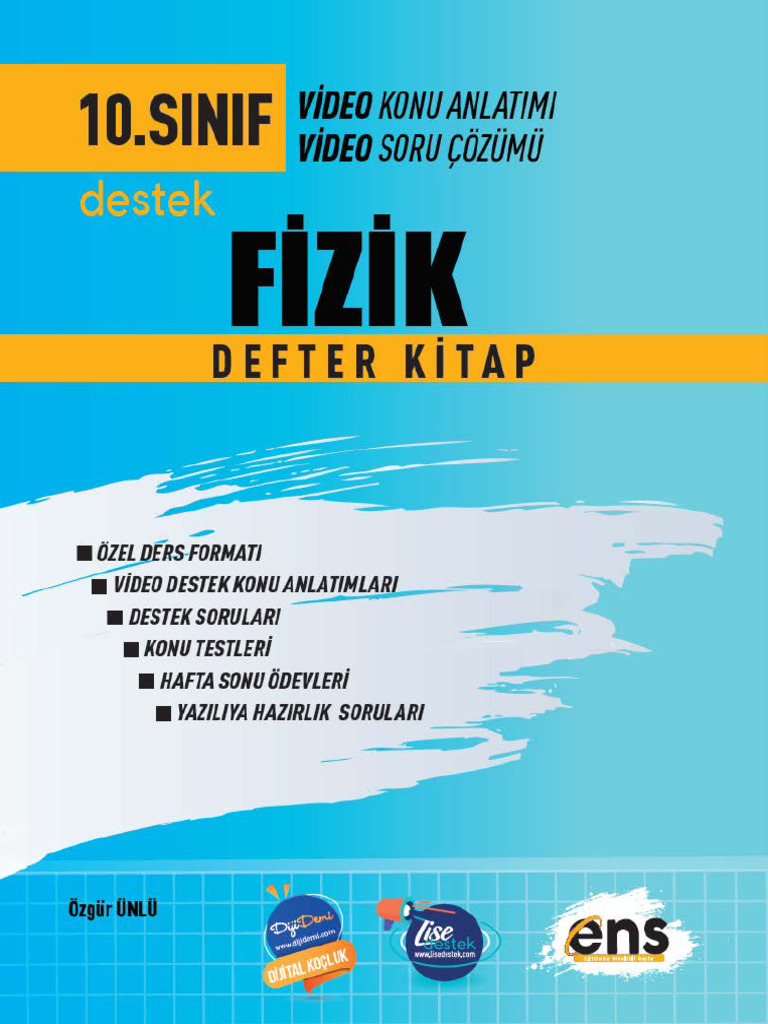 Sınıf Fizik Defter Kitap - ENS YAYINLARI - Ornek | PDF