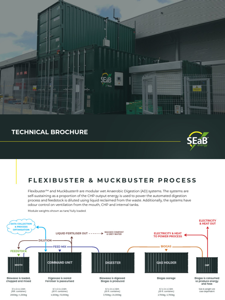 SEaB Technical Brochure-2 | PDF | Anaerobic Digestion | Biogas