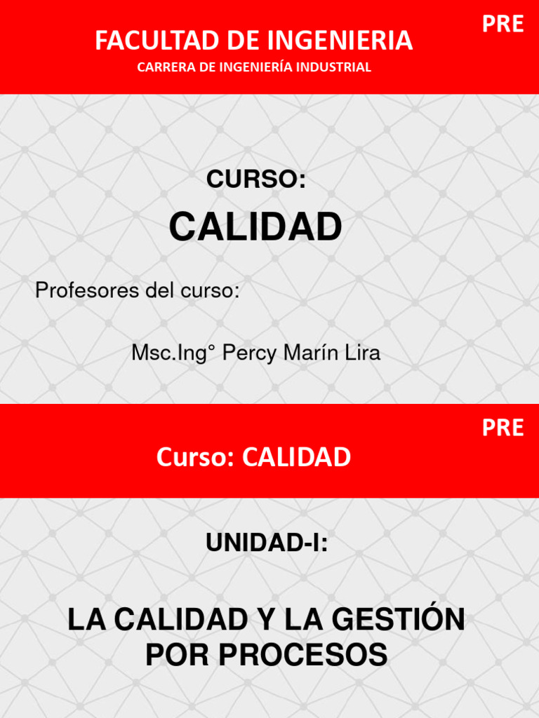 2024-01 S1.1 Unidad-I INTRODUCCION-CONCEPTO DE CALIDAD | PDF | Calidad (comercial) | Business