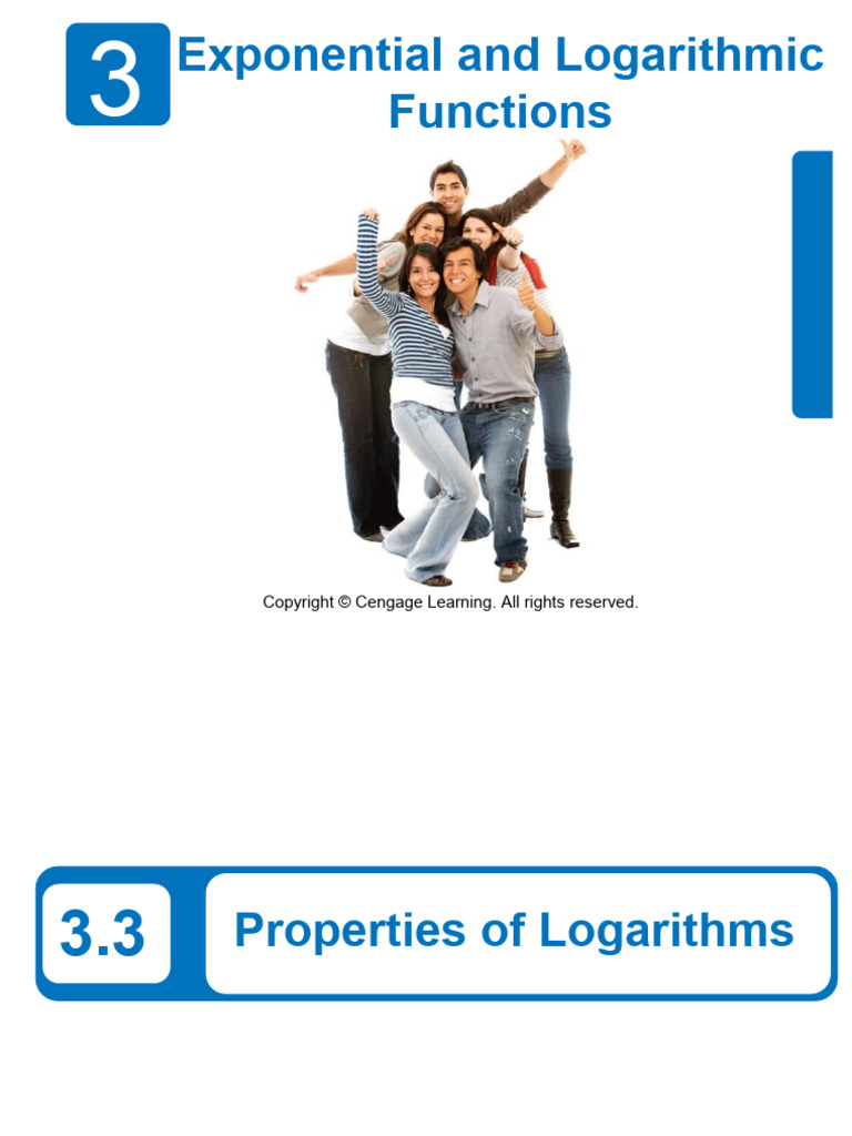Section 3.3 PC | PDF | Logarithm | Functions And Mappings