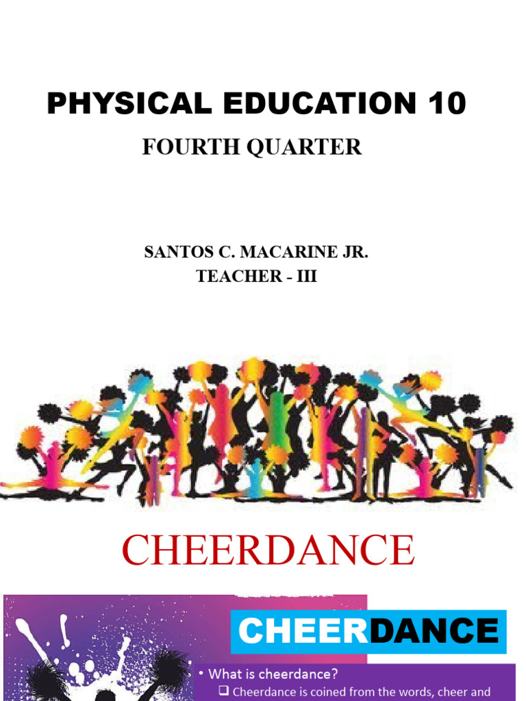 PE Q4 Cheerdance Lesson | PDF