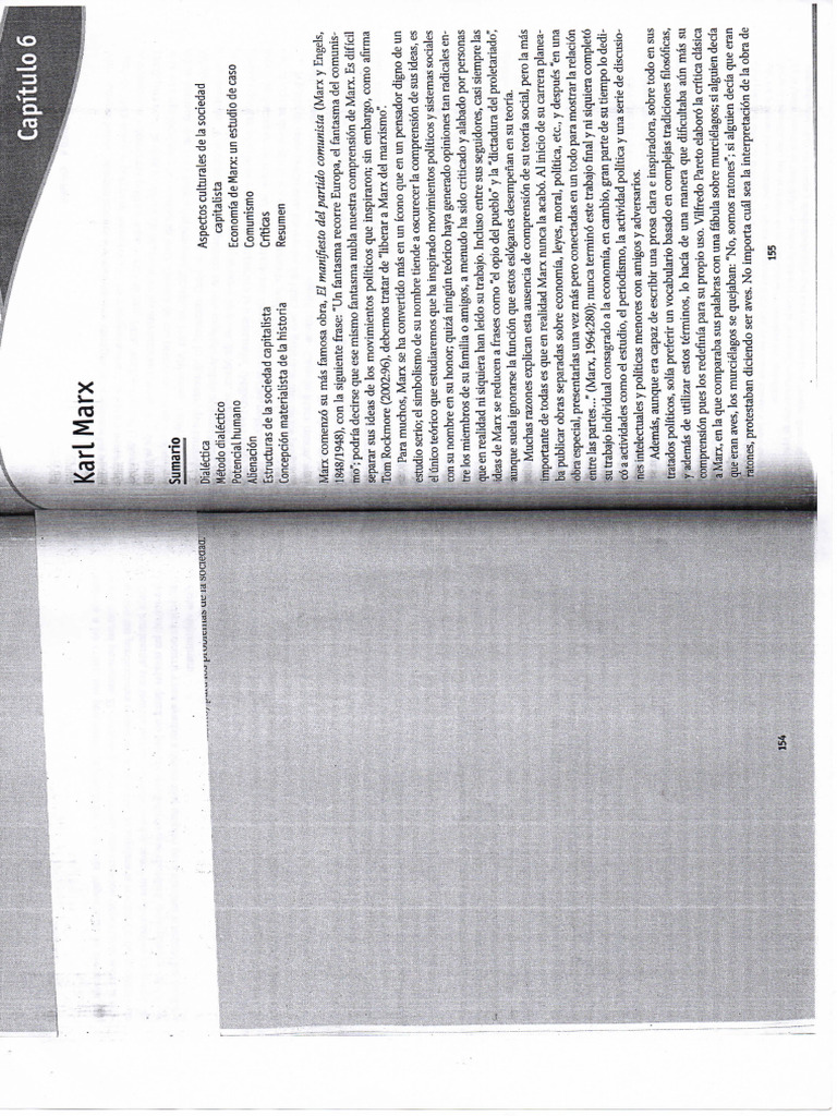 Ritzer - Teoría Sociológica Contemporánea (Marx) | PDF