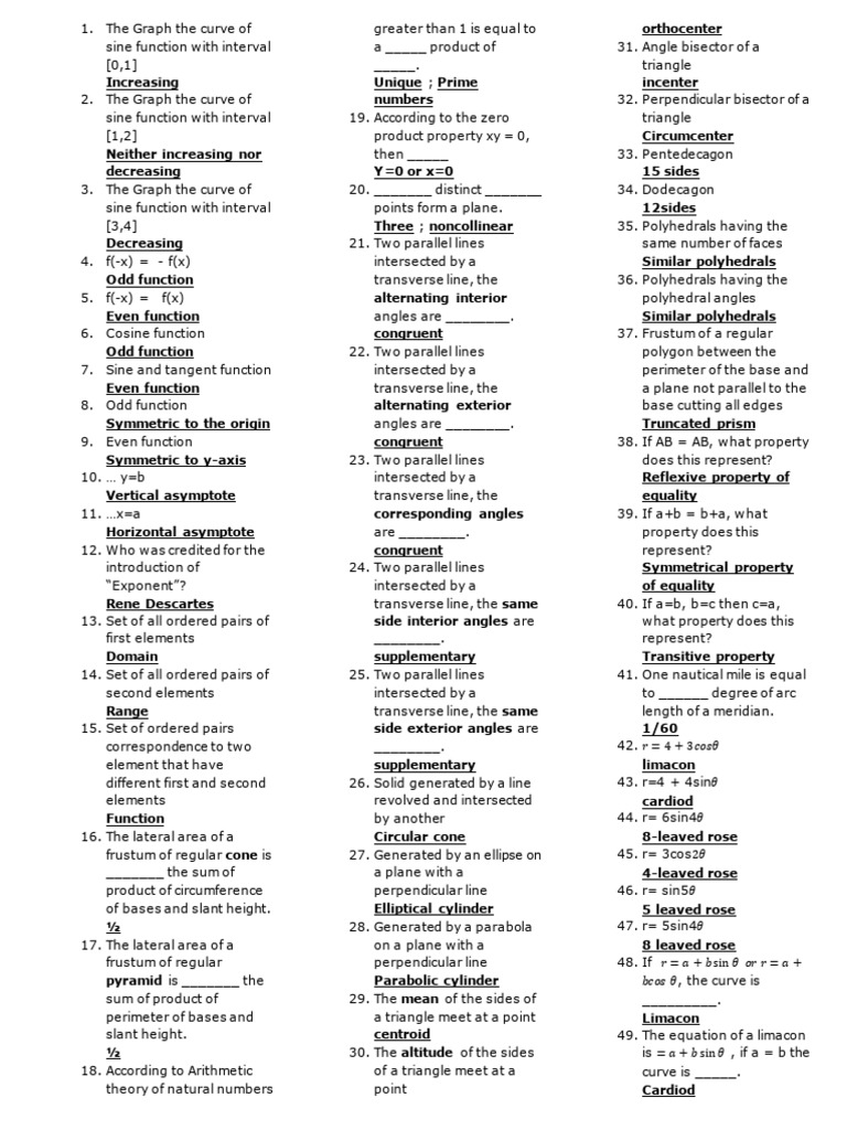 Mesl Prob Set 64 | PDF | Triangle | Trigonometric Functions