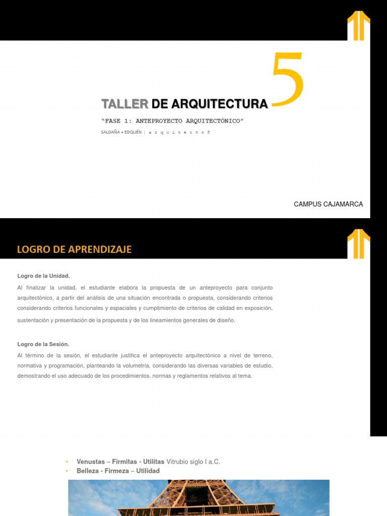 Fase 1 Anteproyecto Arquitectónico | PDF