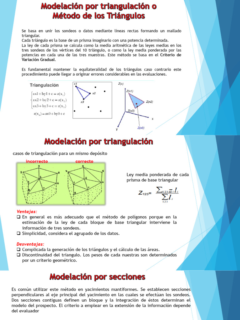 Metodo de Triangulacion | PDF | Triángulo | Volumen