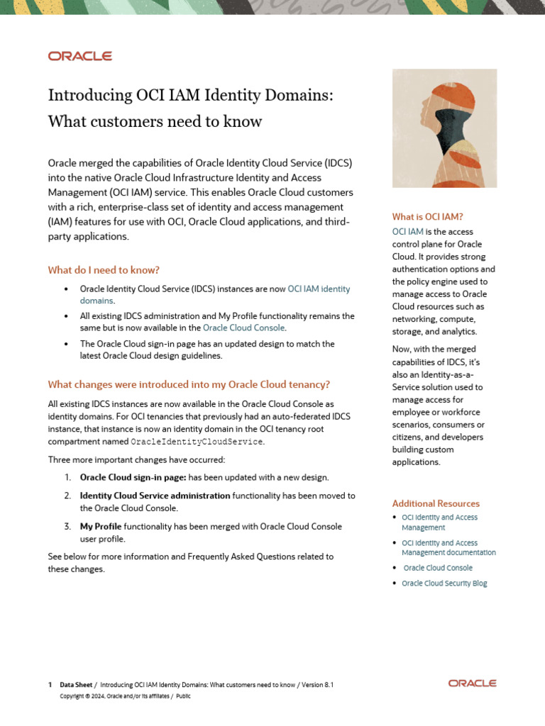 What Oci Iam Customers Should Expect Post Migration | PDF | Cloud Computing | Oracle Corporation