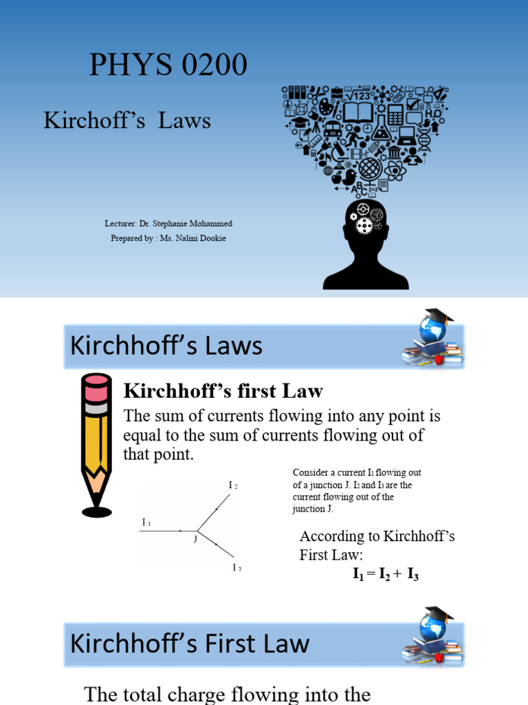 Lecture 8 Kirchhoff Laws LC | PDF | Electrical Network | Voltage