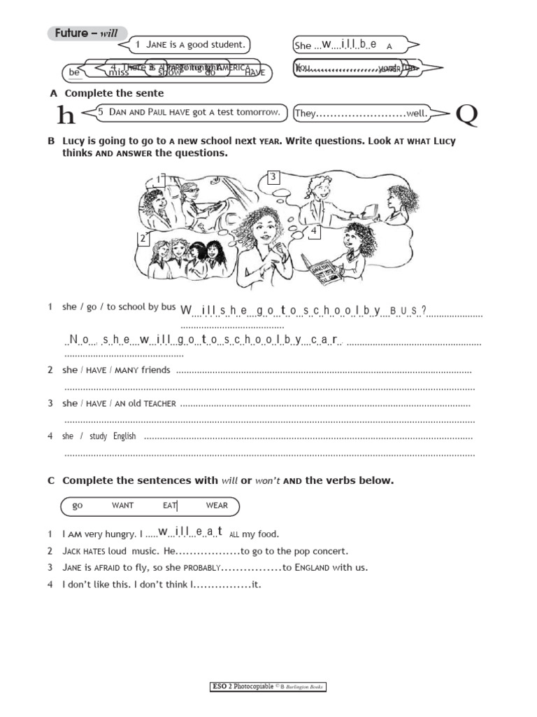 Future With Will Exercises - Homework 3 | PDF