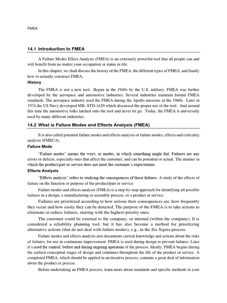 T5 Fmea | PDF | Reliability Engineering