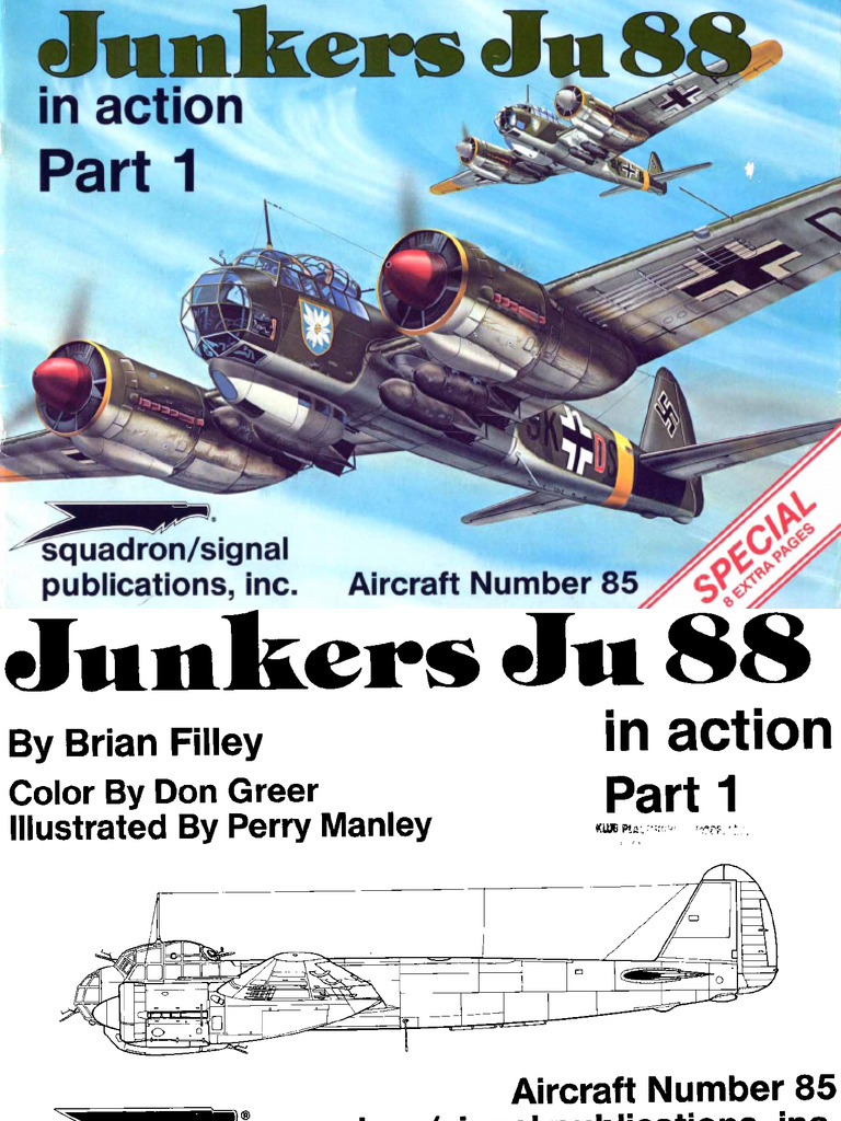 Squadron Signal Aircraft in Action 085 Junkers Ju88 Part1 Compress | PDF