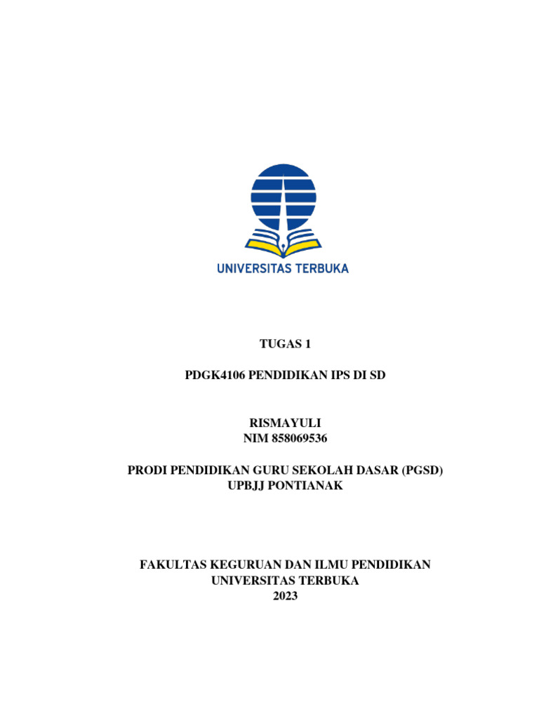 Pend. Ips Tugas 1 | PDF