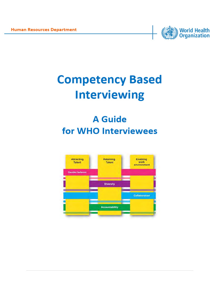 CBI Guide To WHO Interviewees (2015) | PDF | Behavior | World Health ...