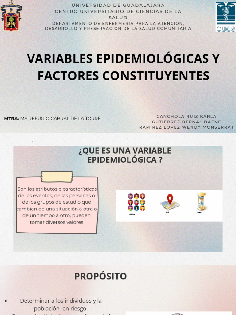 Variables Epidemiológicas | PDF | Espectro autista | Causas de la muerte