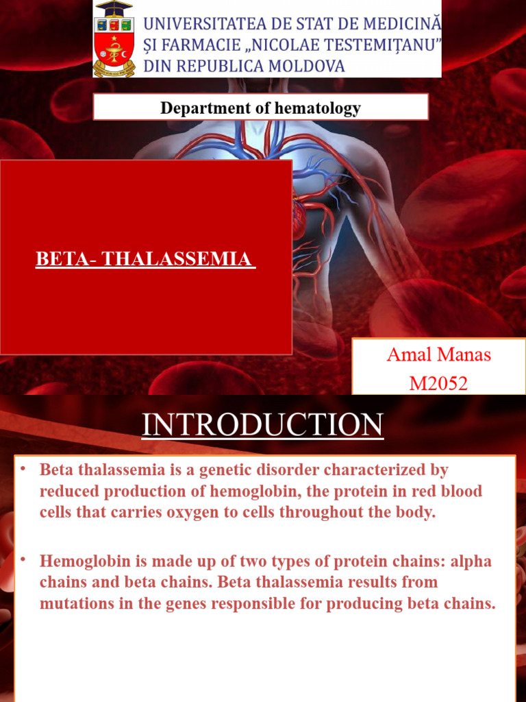 Beta - Thalassemia | PDF | Hematology | Diseases And Disorders