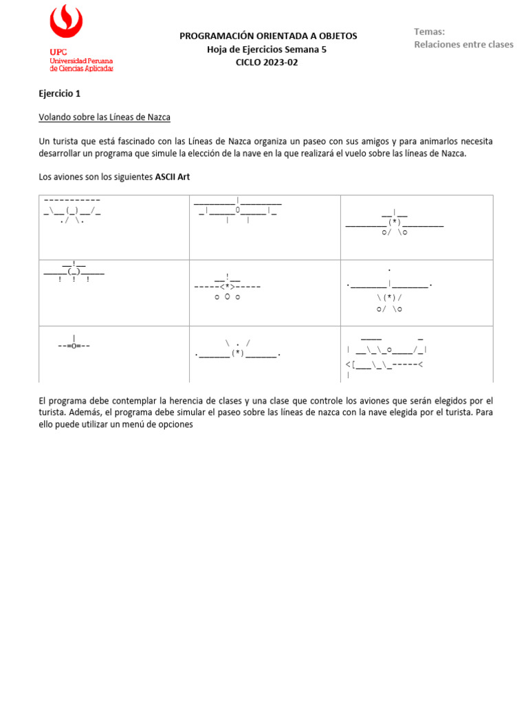 Semana 5 Ejercicios 1 | PDF
