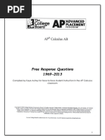 AP Calculus AB 2021 Free-Response Questions | PDF | Tangent ...