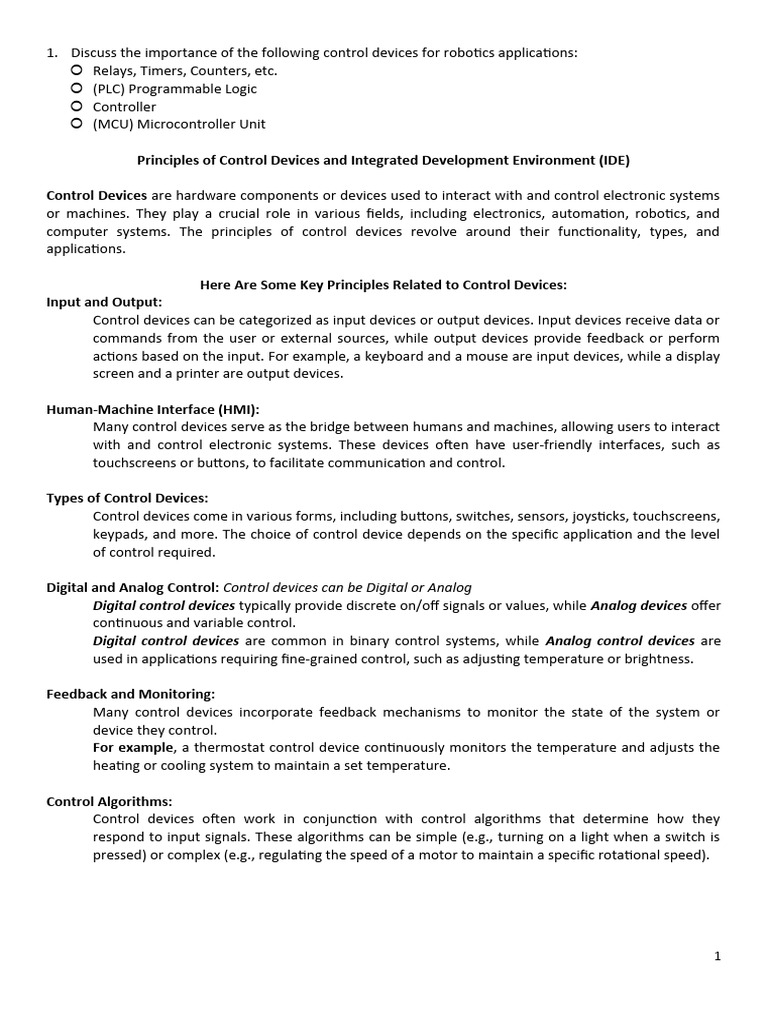 Competency 1 | PDF | Integrated Development Environment | Digital Electronics