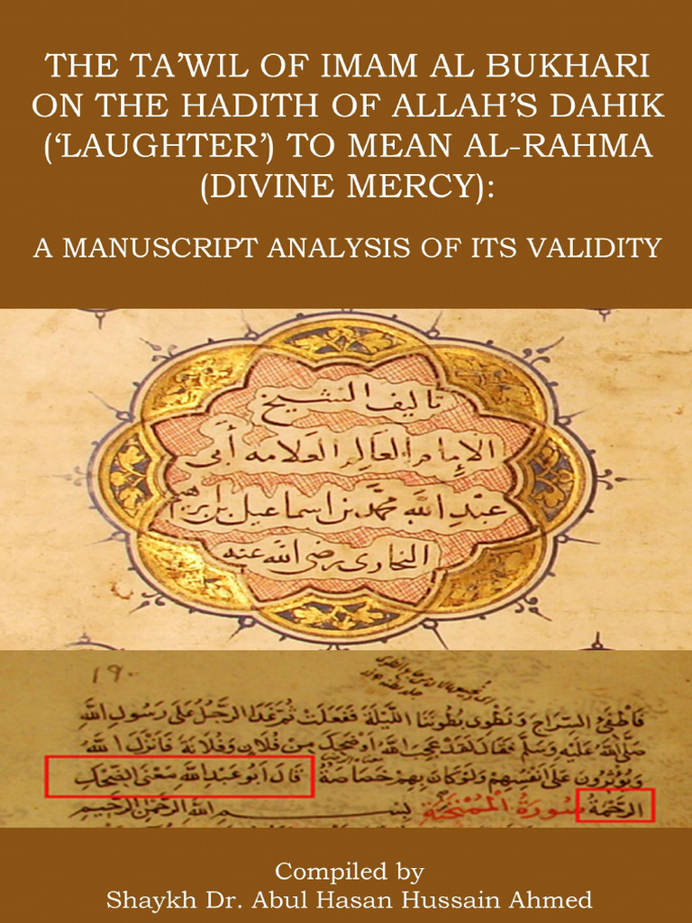 The Ta'wil of Imam Al Bukhari On The Hadith of Allah's Dahik ( Laughter') - Manuscript Analysis ...