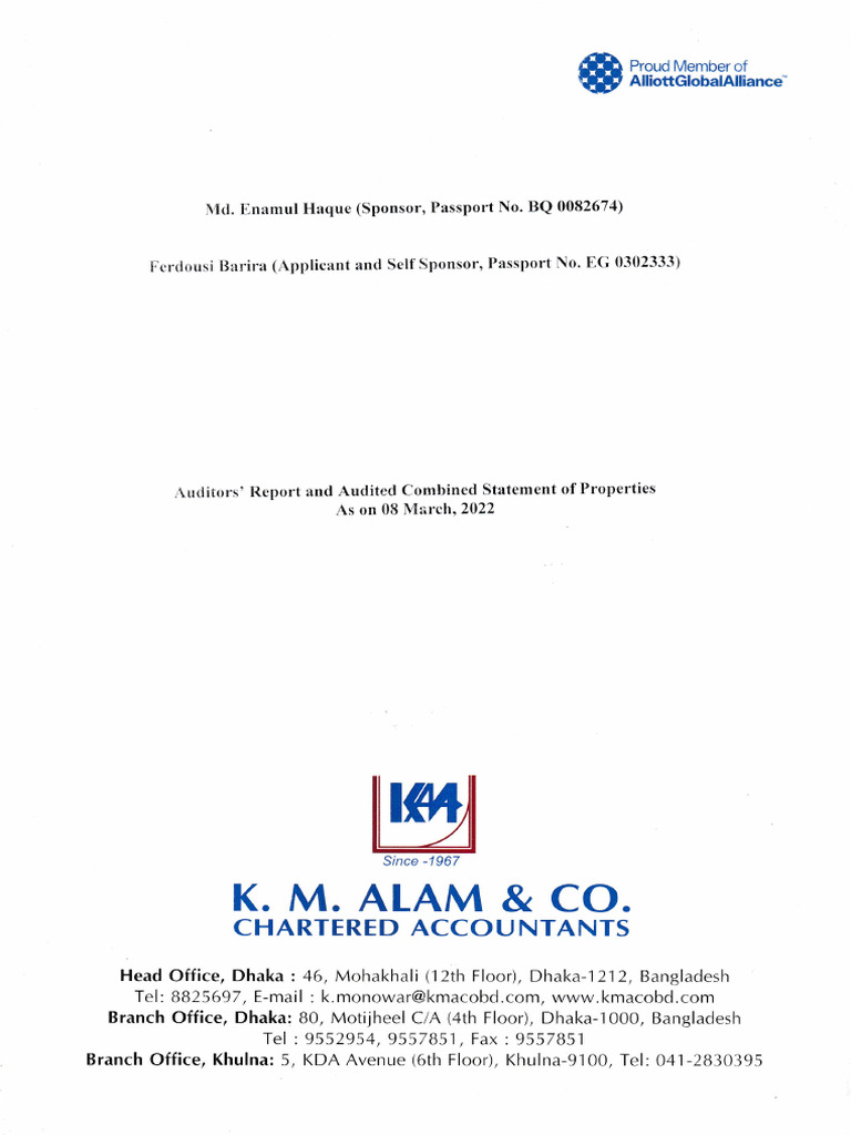 Audited Property Statement 2022 | PDF