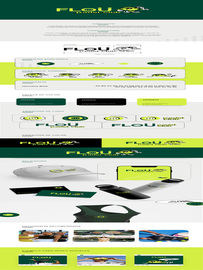 FLOU Padel - Manual de Identidad | PDF