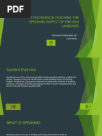 Key Components of Effective Speaking | PDF | Speech | Vocabulary